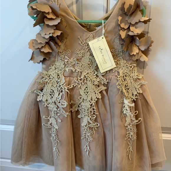 Trish Scully | Dresses | Trish Scully Little Girls Bianca 2t Tanbeige ...